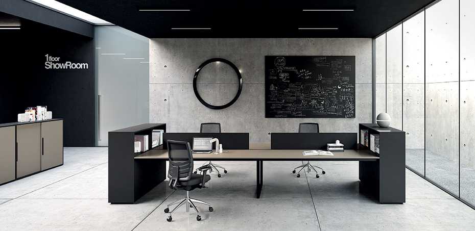 Be.1 scrivanie operative ufficio di Frezza, design Progetto CMR